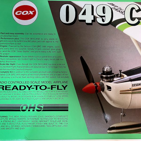 Cox .049 Cessna 182 Skylane with R/C System | FlyBoyz
